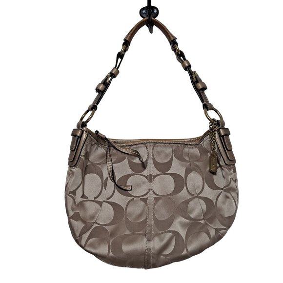 Coach | Bags | Coach Purse Hobo Sateen 2675 Carley Soho Signature Big C ...